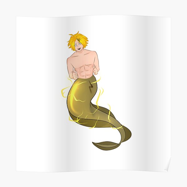 "Mermaid Denki from BNHA" Poster for Sale by Pbanjelly | Redbubble