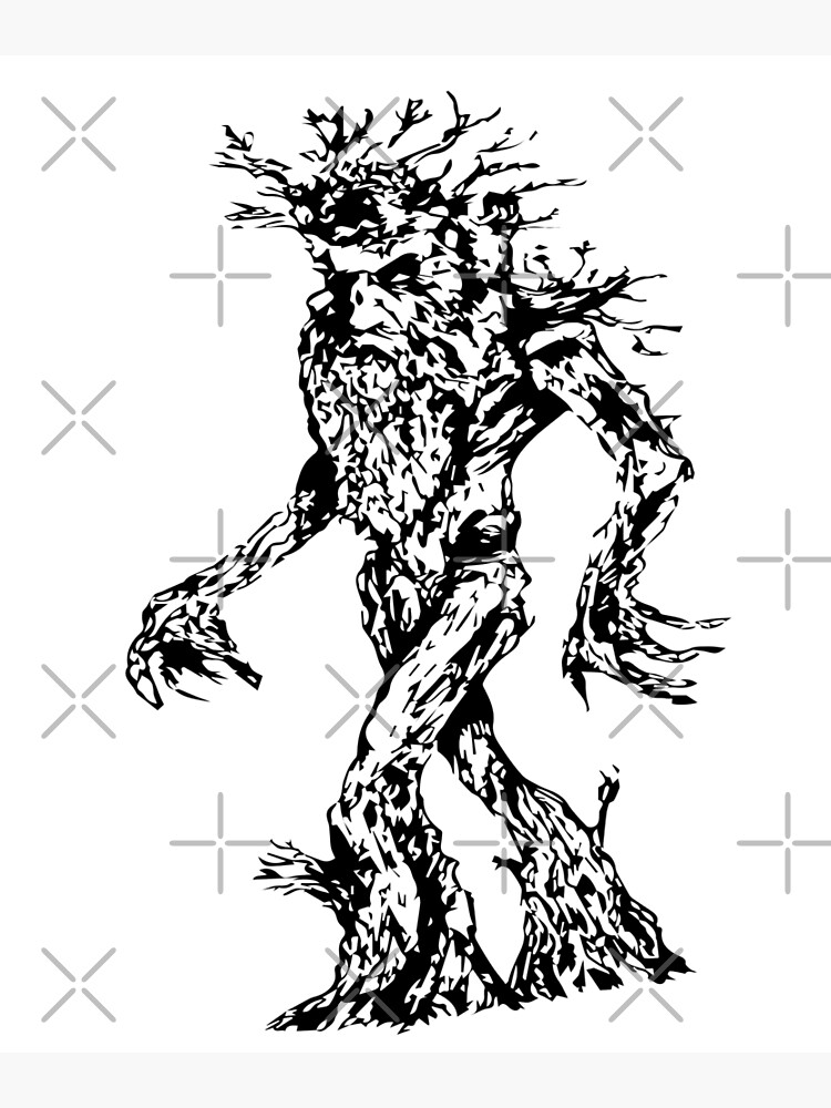 "Treebeard Ents Attack Isengard | Lord of the Forest | Black version ...