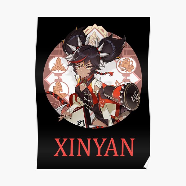 Póster «Impacto Genshin - Personaje Xinyan Pyro Claymore» de Krimsy ...