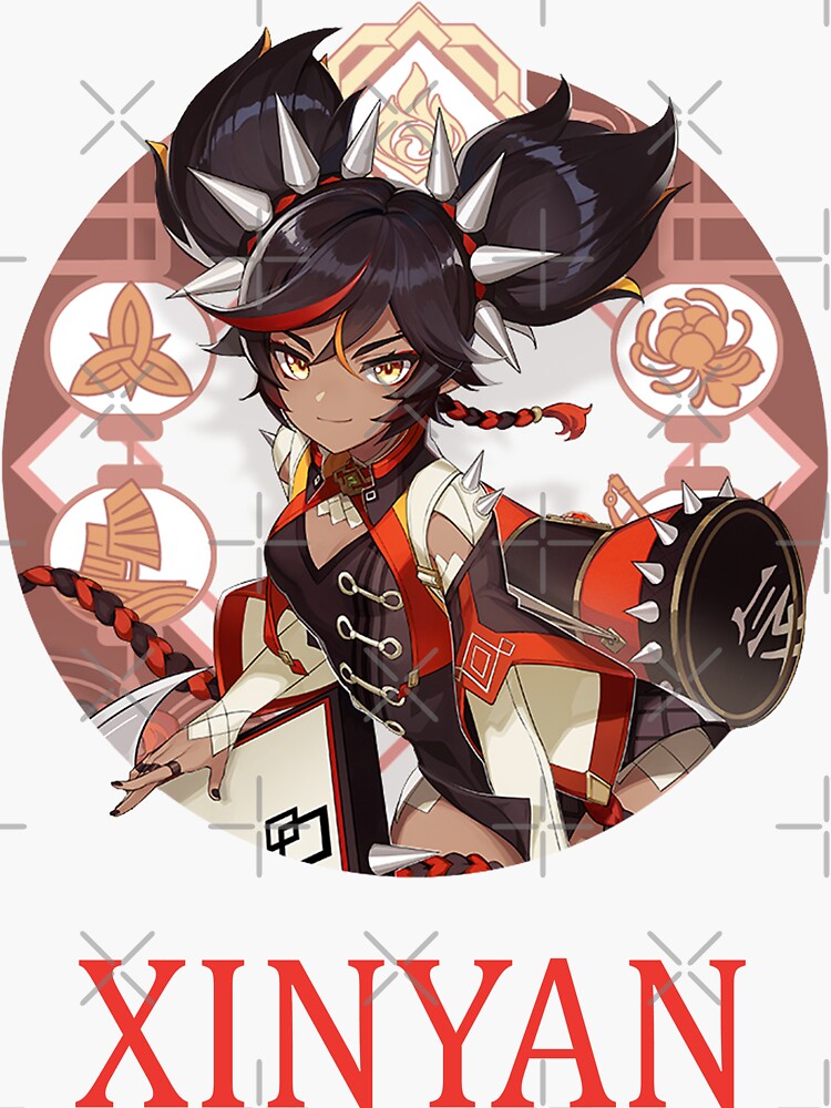 "Genshin Impact - Xinyan Pyro Claymore Character" Sticker for Sale by ...