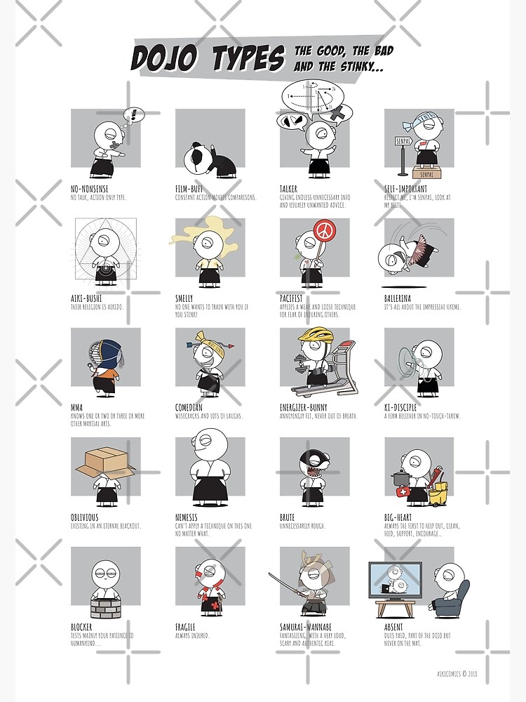 "Dojo types - The good, the bad and the stinky" Poster for Sale by ...
