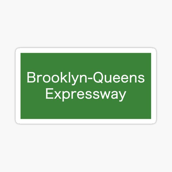 "Brooklyn Queens Expressway" Sticker by mjv74 | Redbubble