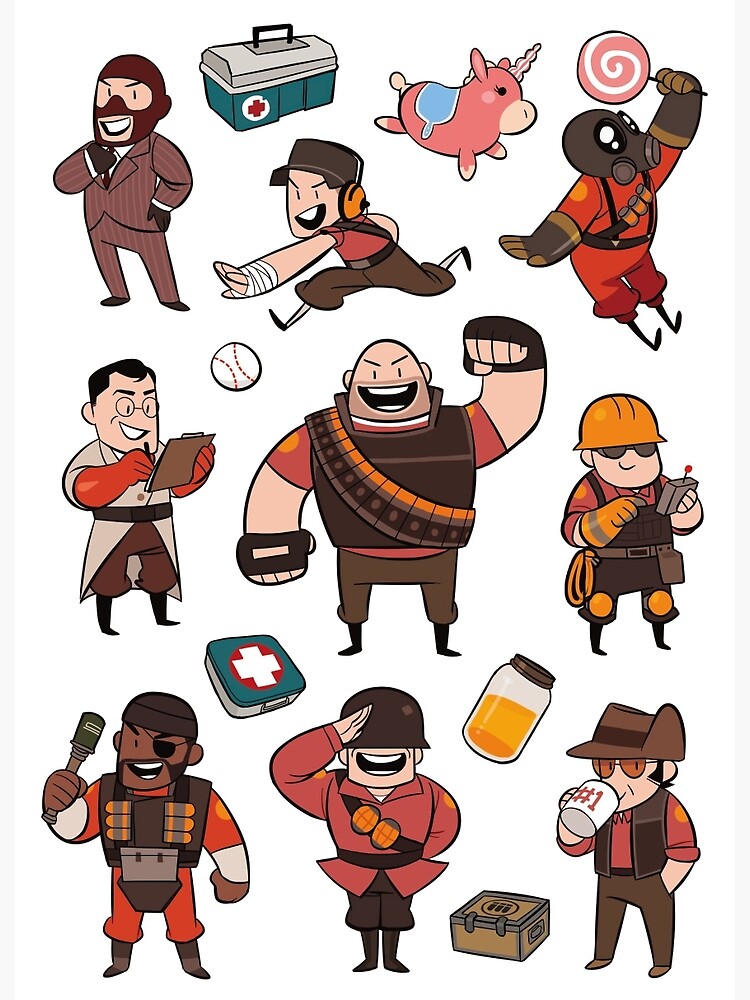 "Team Fortress 2 / RED All Class" Art Print for Sale by essor0706 ...