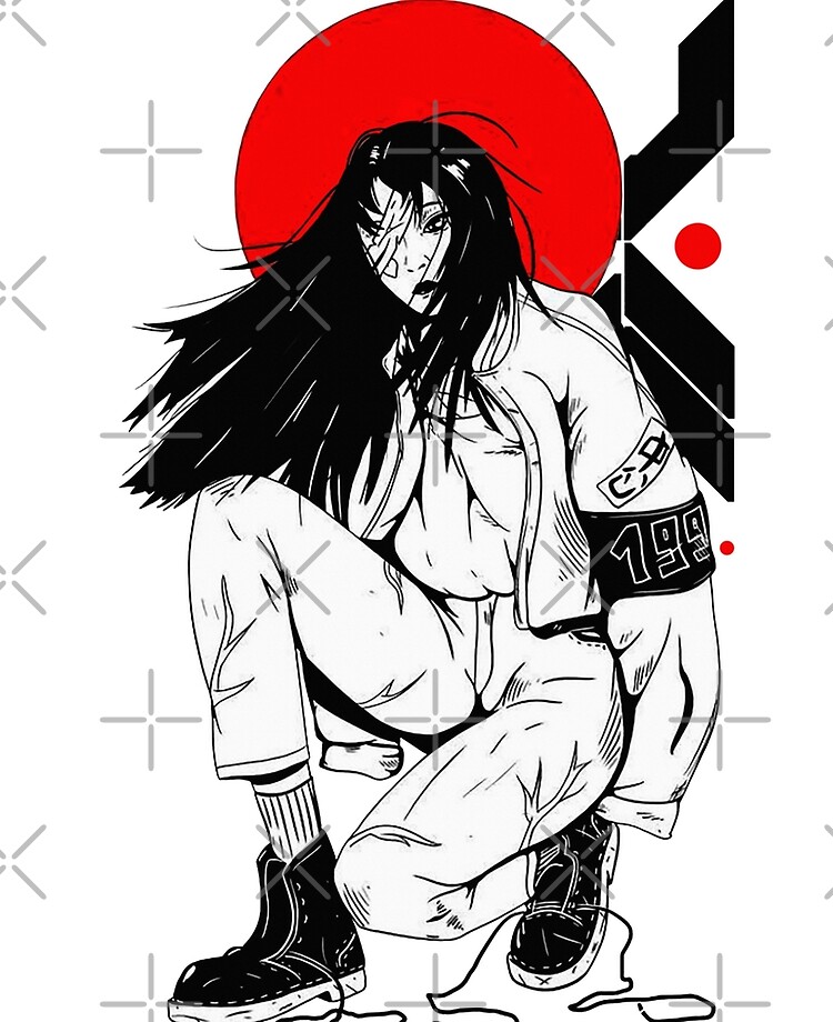 "Cyberpunk Samurai Vaporwave Japanese Girl" iPad Case & Skin by ...