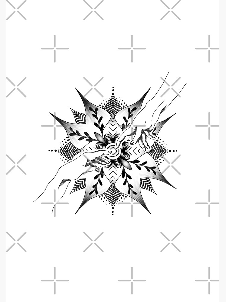"Creation of Adam Mandala" Sticker for Sale by kaylaletra | Redbubble