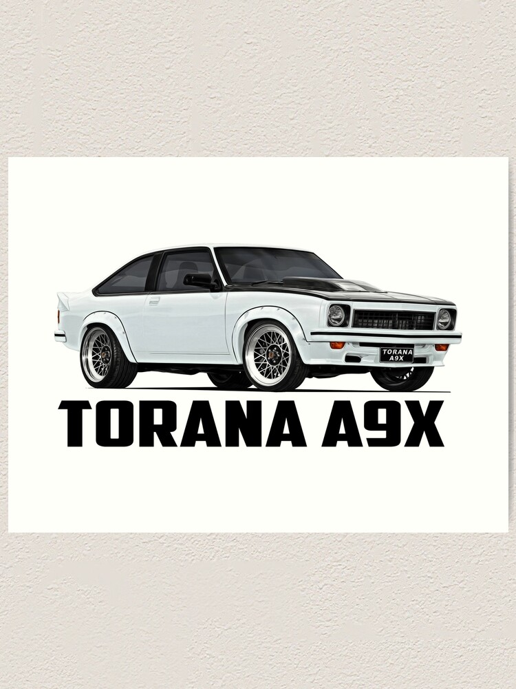 "Holden Torana - A9X Hatchback - White" Art Print by morecars | Redbubble