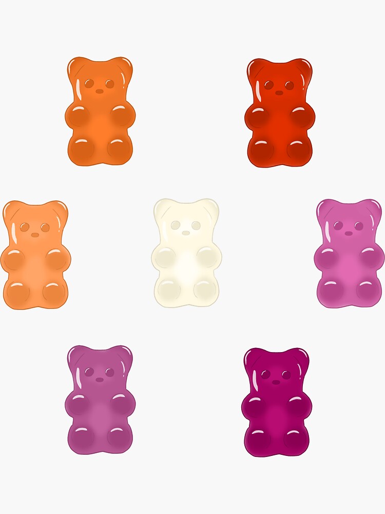 "Lesbian Gummy Bears" Sticker for Sale by spaghetti576 | Redbubble