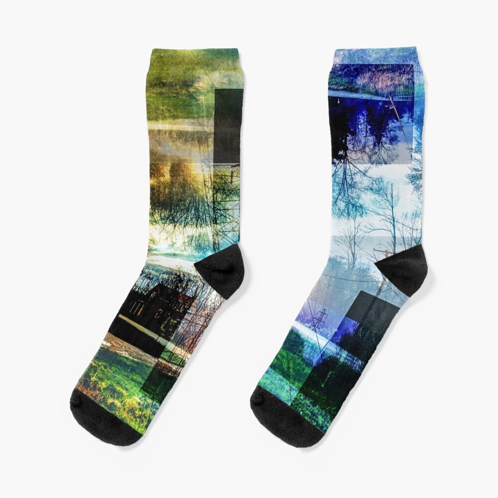 "Landscape #2" Socks for Sale by cblohm | Redbubble