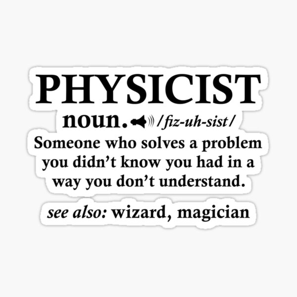 Pegatina «Físico Mago Científico Ciencia Física» de Kemriban5278 ...