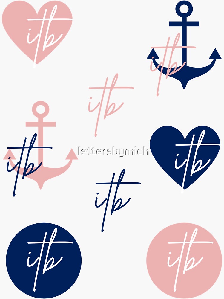 ""ITB" Sticker Pack" Sticker for Sale by lettersbymich | Redbubble