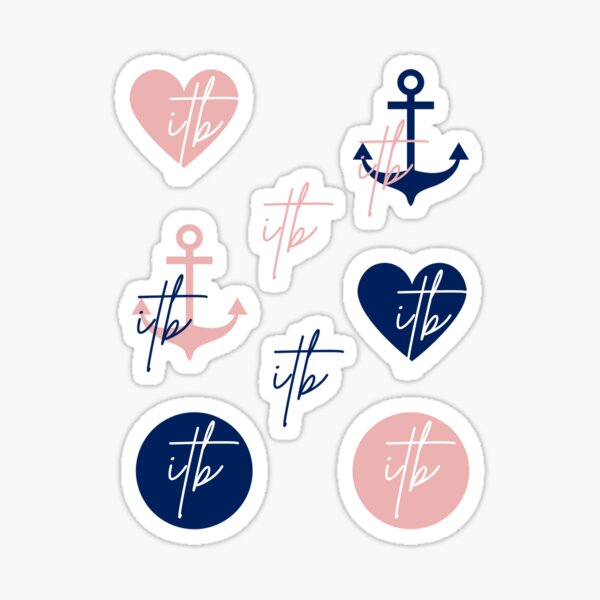 ""ITB" Sticker Pack" Sticker for Sale by lettersbymich | Redbubble