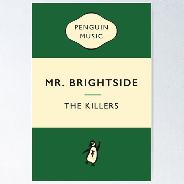 "The Killers - Mr. Brightside Penguin Music book cover" Poster for Sale ...