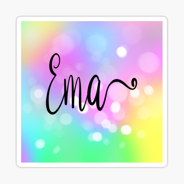 "Ema Rainbow Bokeh " Sticker for Sale by MixinMadness | Redbubble