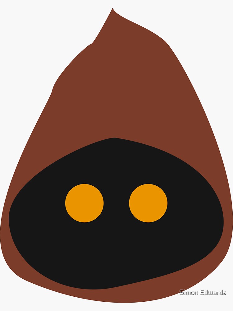"Jawa Head - Utini!" Sticker for Sale by FairytalePond | Redbubble