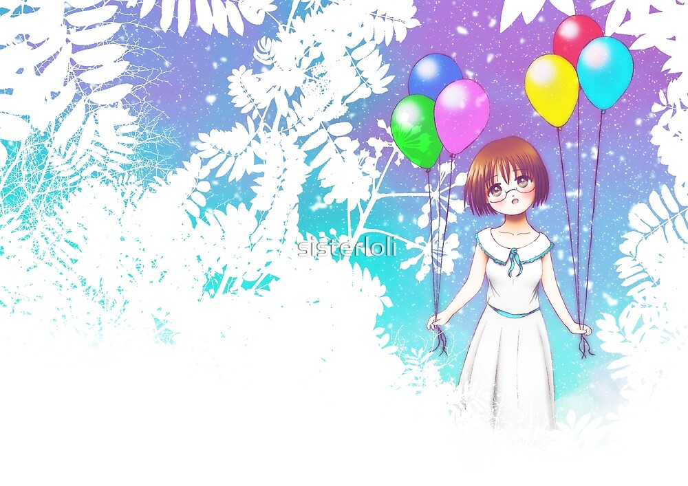 "Lesley's Balloons. Original anime manga artwork." by sisterloli ...