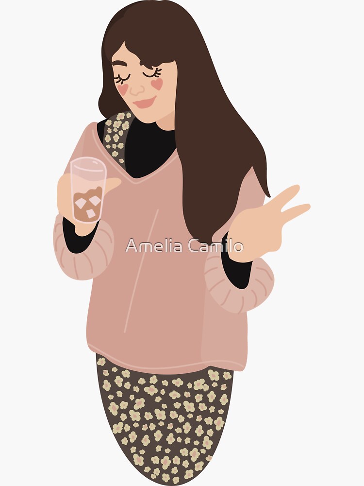 "Anna - Coffee Sticker" Sticker by mimisstickers | Redbubble