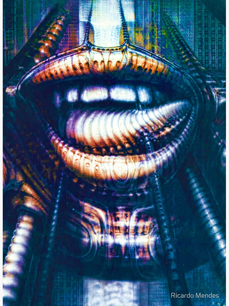 "Alien Mouth H. R. Giger" Sticker by RicardoMendes | Redbubble