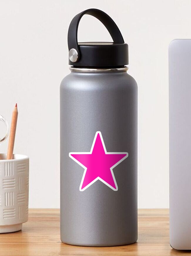 "HOT PINK STAR" Sticker for Sale by annamelley | Redbubble