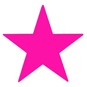 "HOT PINK STAR" Sticker for Sale by annamelley | Redbubble