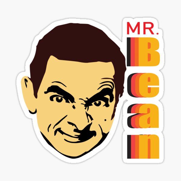 "Mr. Bean color" Sticker for Sale by hasin1992 | Redbubble