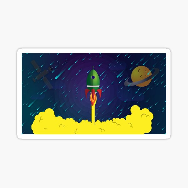 "Rocket Cloud " Sticker for Sale by mk84553 | Redbubble