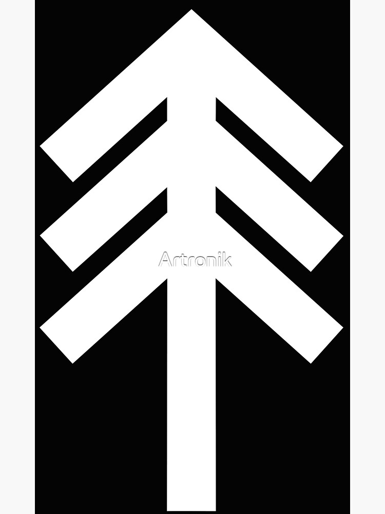 "triple tiwaz rune" Poster for Sale by Artronik | Redbubble