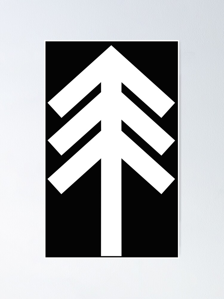"triple tiwaz rune" Poster for Sale by Artronik | Redbubble