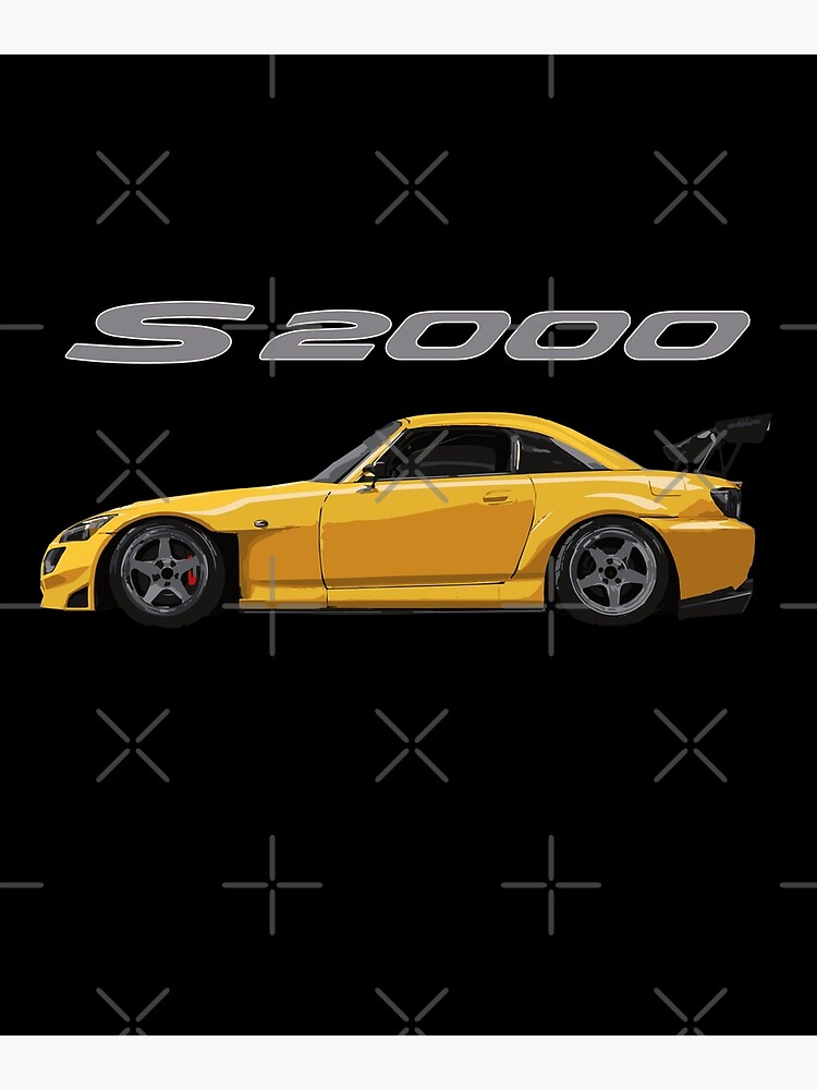"Rio Yellow s2k hardtop" Poster by cowtownCOWBOY | Redbubble