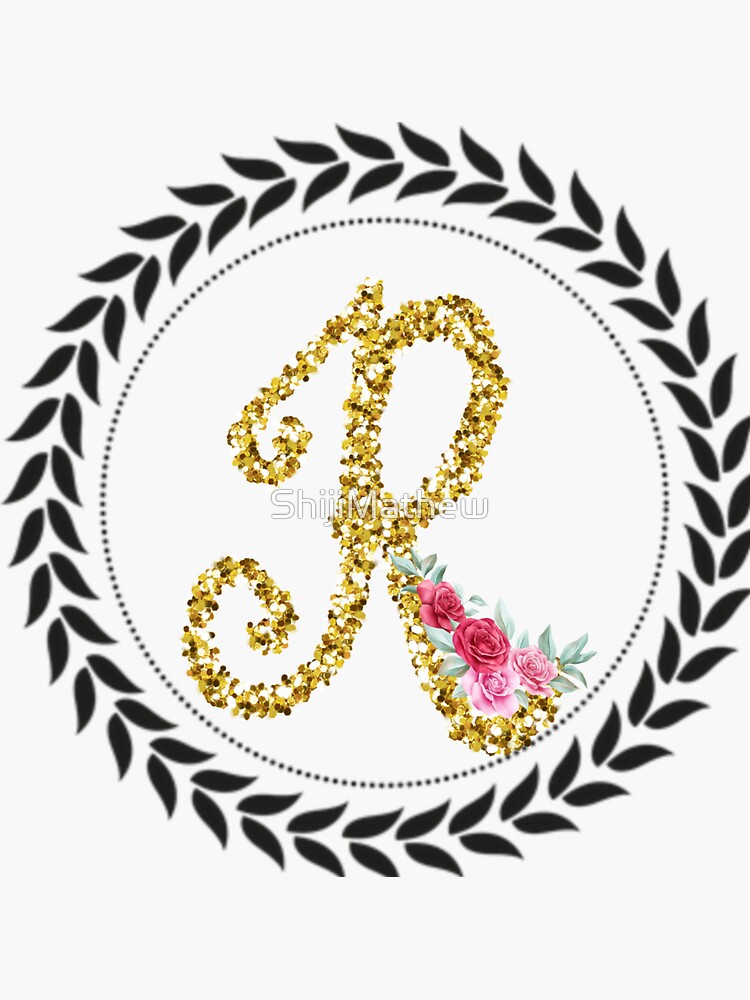 "Capital R (GOLDEN)- ALPHABET SPECIAL EDITION " Sticker for Sale by ...