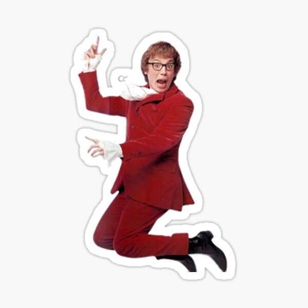 "Austin Powers" Sticker for Sale by DanielaMaria02 | Redbubble