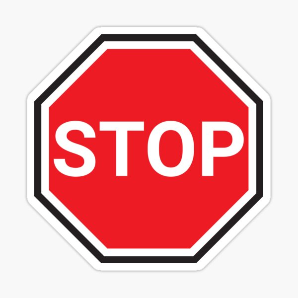 "stop sign" Sticker for Sale by s-arta | Redbubble