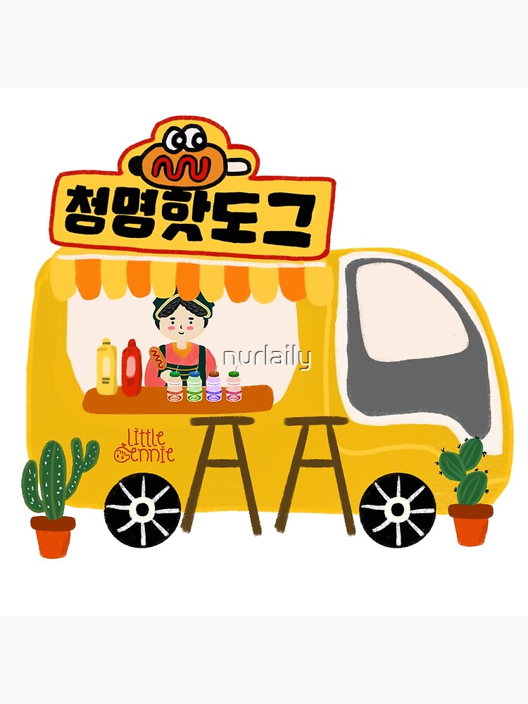 "Start-Up (스타트업) Kdrama - Halmonie Food truck Corndog " Poster for Sale ...