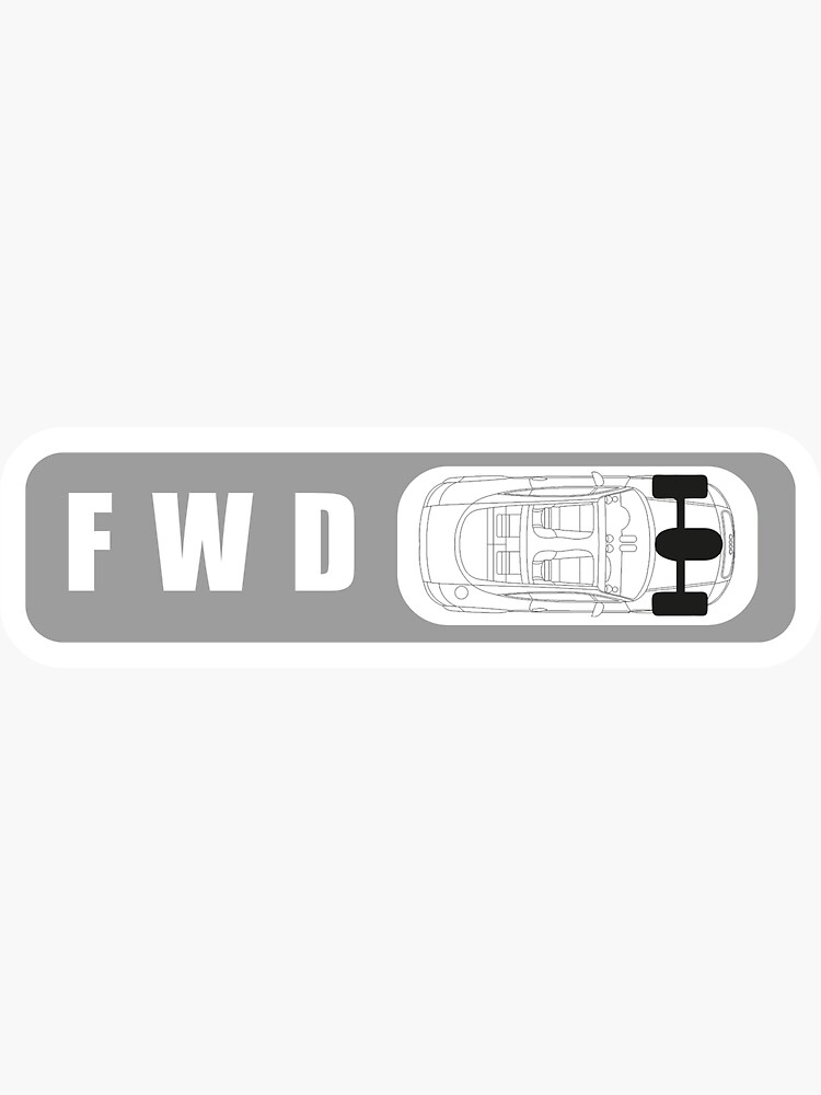 "Front Engine FWD - Forza Drive Train / FORZA MOTORSPORT" Sticker by ...