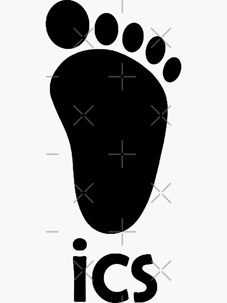 "ICS LOGO" Sticker for Sale by 2craftybiscuits | Redbubble