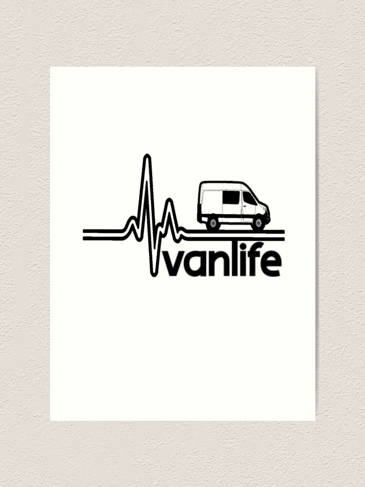 "vanlife campervan logo" Art Print for Sale by maker121 | Redbubble