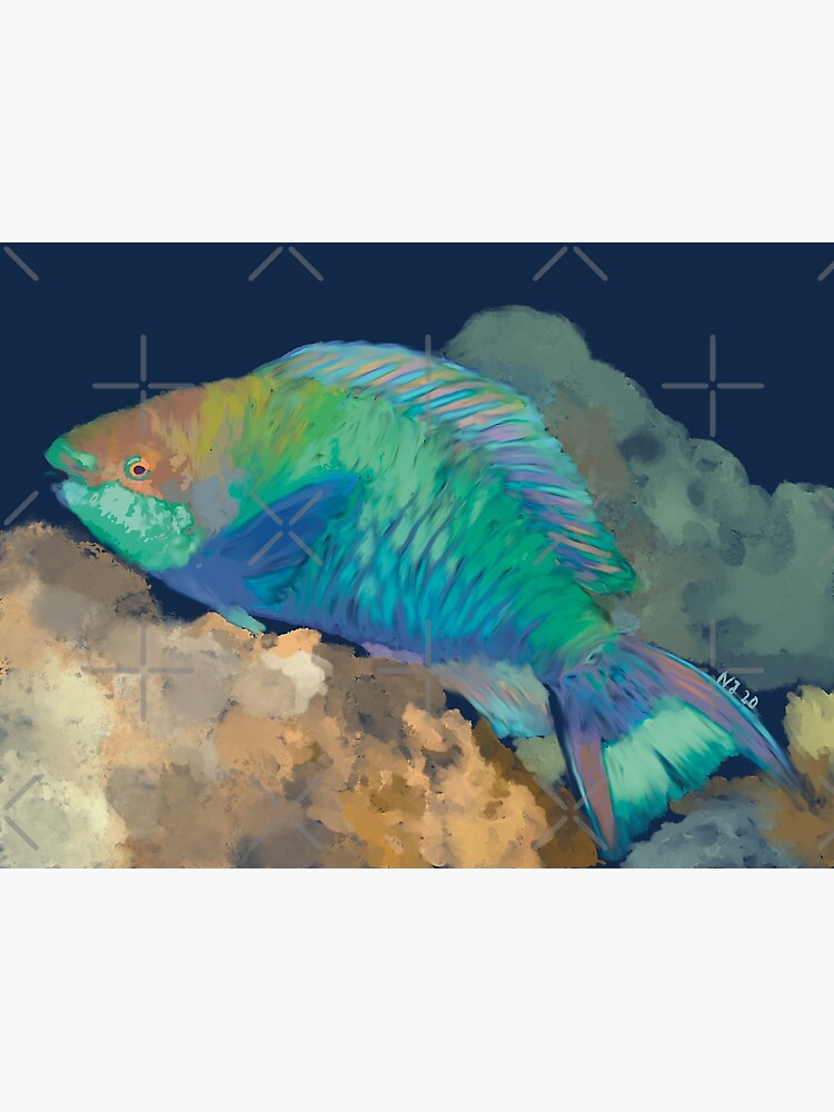 "Spectacled Parrotfish, Uhu in Hawaiian" Poster for Sale by NadJac ...