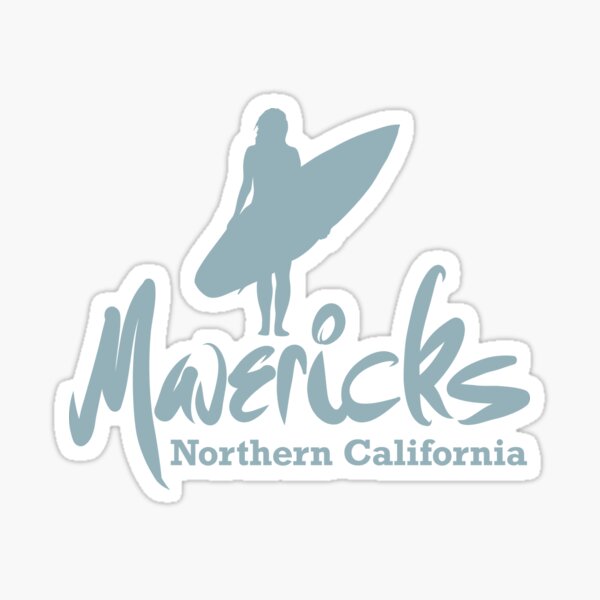 "Mavericks Surf Break, Northern California " Sticker for Sale by ...