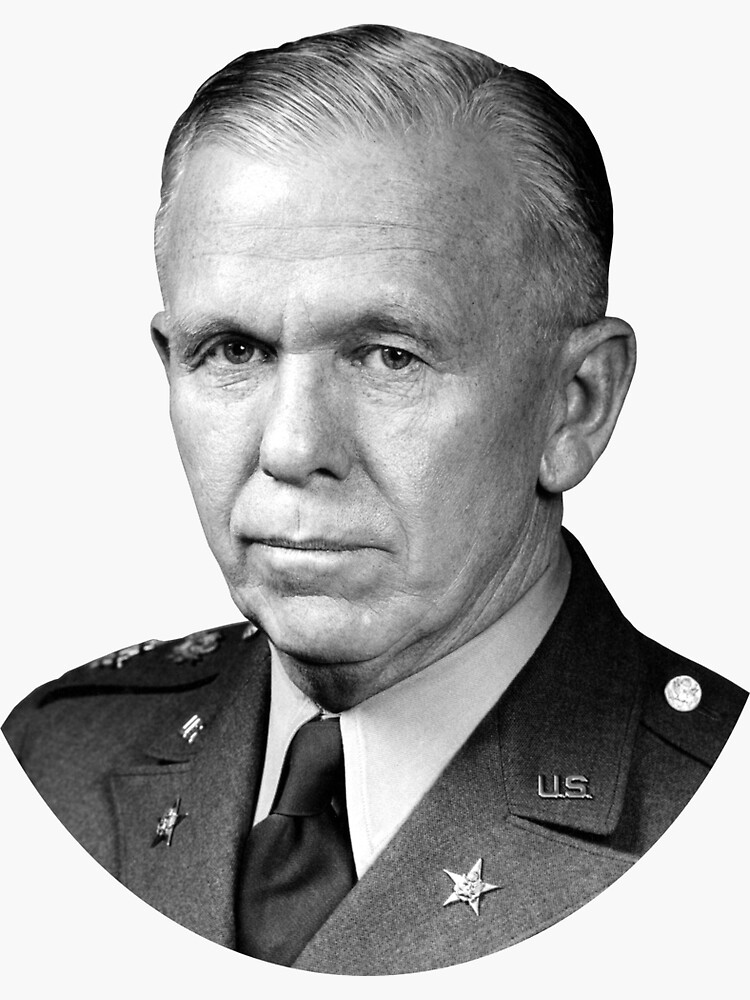 "General George Marshall" Sticker for Sale by warishellstore | Redbubble