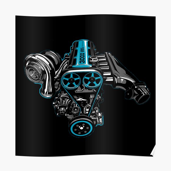 "Jdm 2jz GTE" Poster for Sale by ilFrambo | Redbubble