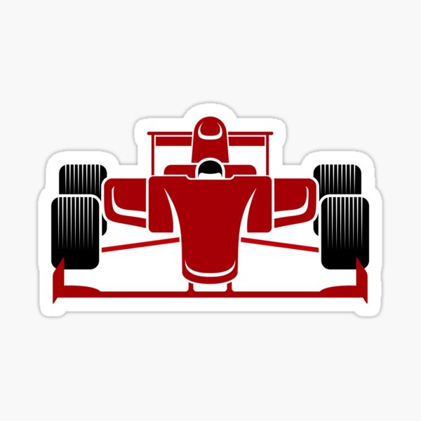 "Red Formula 1 Car" Sticker for Sale by ScottvanBreda | Redbubble