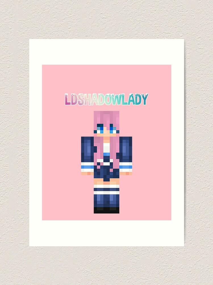 "Fanart Cute LDShadowLady Skin Pink Color" Art Print by Kieprongbuon-21 ...