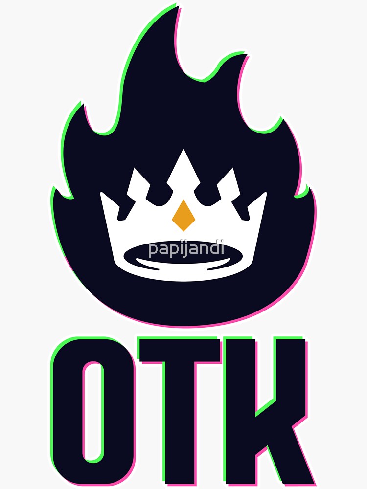Pegatina «Logotipo de OTK | Un grupo de True King Streamer» de ...