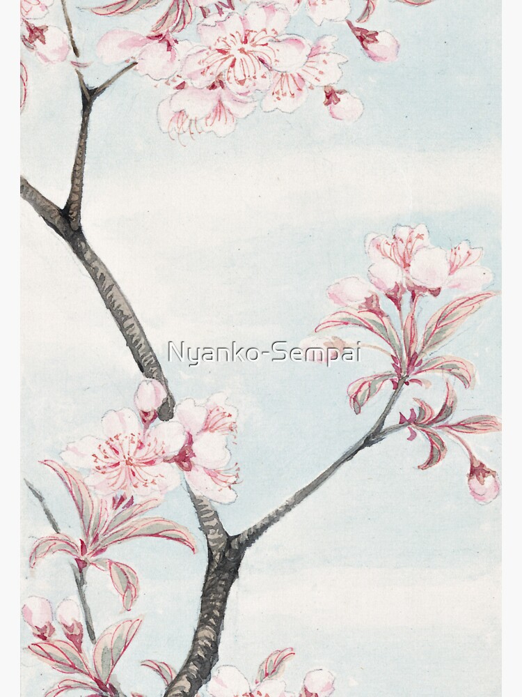 " Blooms vintage Japanese art" Sticker for Sale by Nyanko-Sempai ...