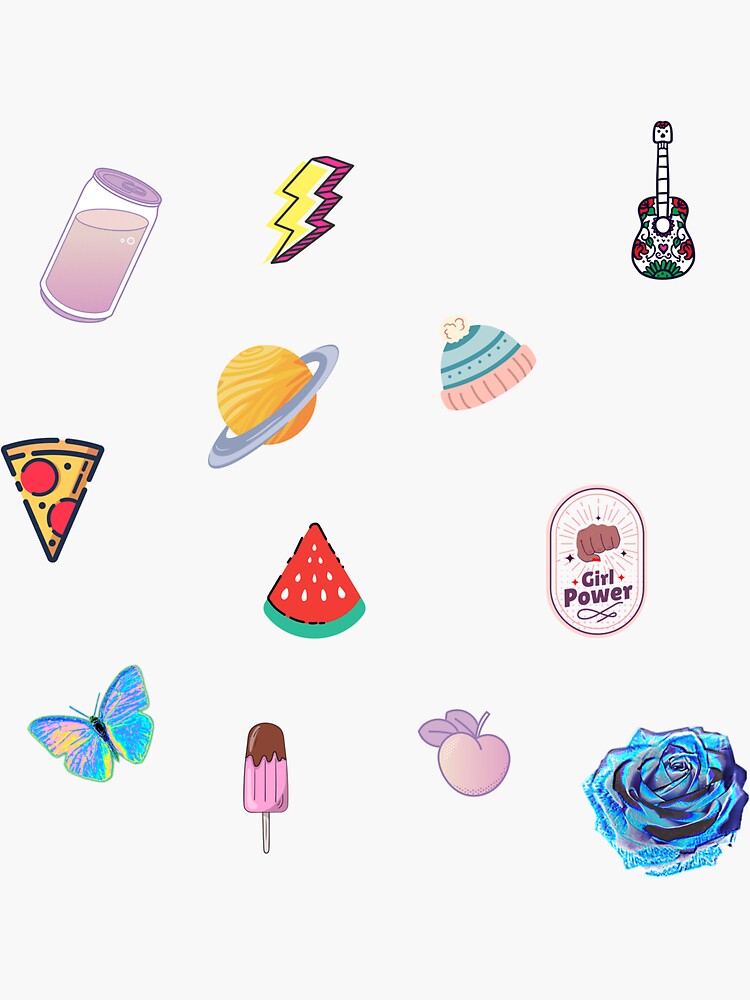 "Aesthetic hydro flask sticker pack" Sticker for Sale by Krishangdavda ...