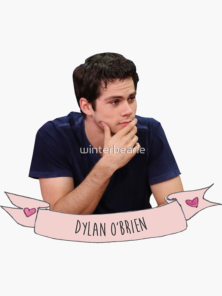 "DYLAN O'BRIEN" Sticker for Sale by winterbearie | Redbubble