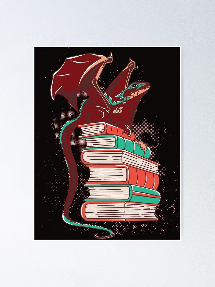 "Dragon Librarian" Poster for Sale by EclairVanilla | Redbubble