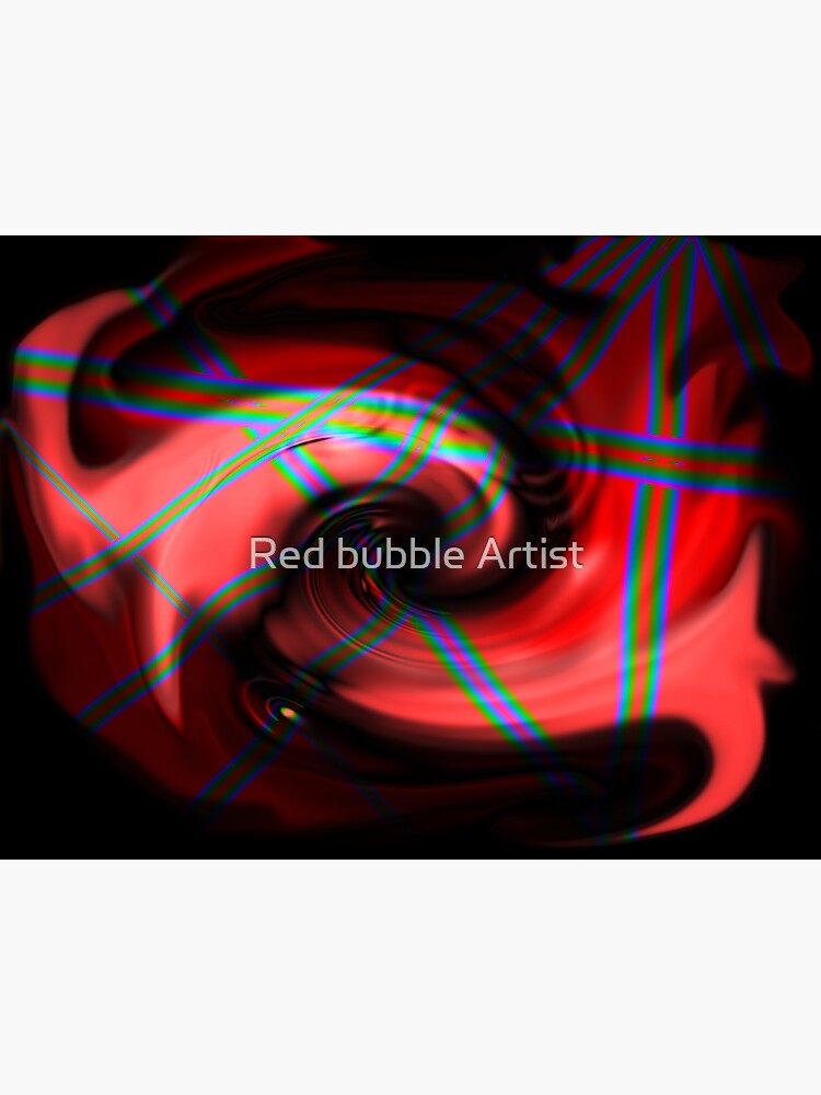 "Seven color strips on red" Sticker for Sale by Nandika-Dutt | Redbubble