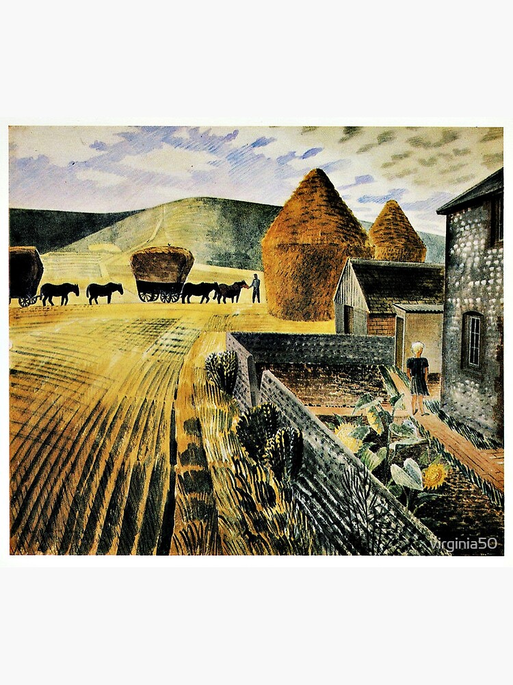 "Ravilious - Furlongs" Poster by virginia50 | Redbubble