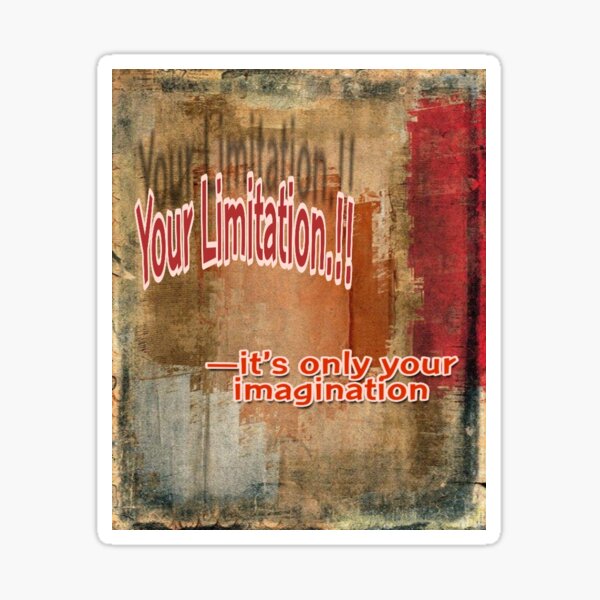 "Limitations " Sticker for Sale by StudentsMobile | Redbubble