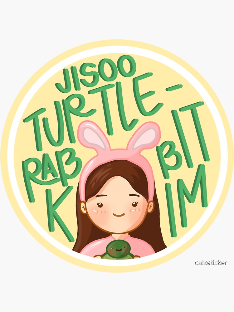 Pegatina «Jisoo Turtle Rabbit Kim» de calzsticker | Redbubble